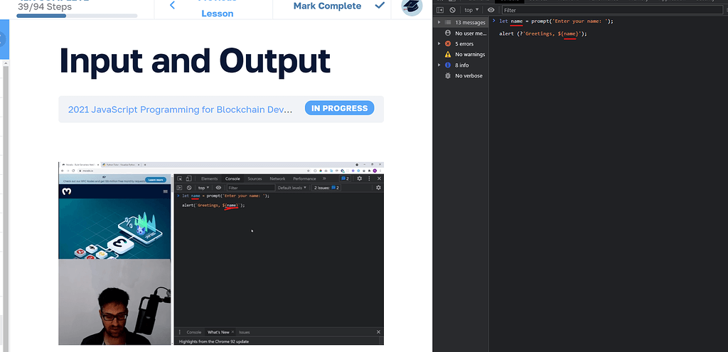 Java Script Input And Output Javascript Programming Moralis Academy 5510